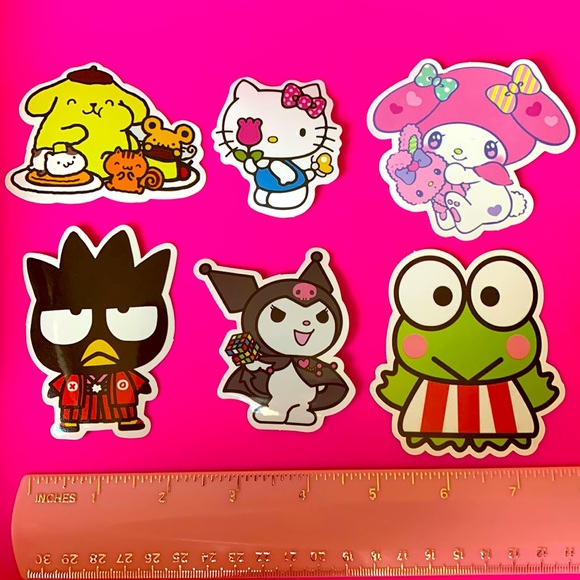 Sanrio | Office | 6 Sanrio Hello Kitty And Friends Waterproof Stickers ...